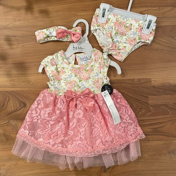 Nicole Miller | Dresses | New Nicole Miller Baby Girl Dress Set 2 ...